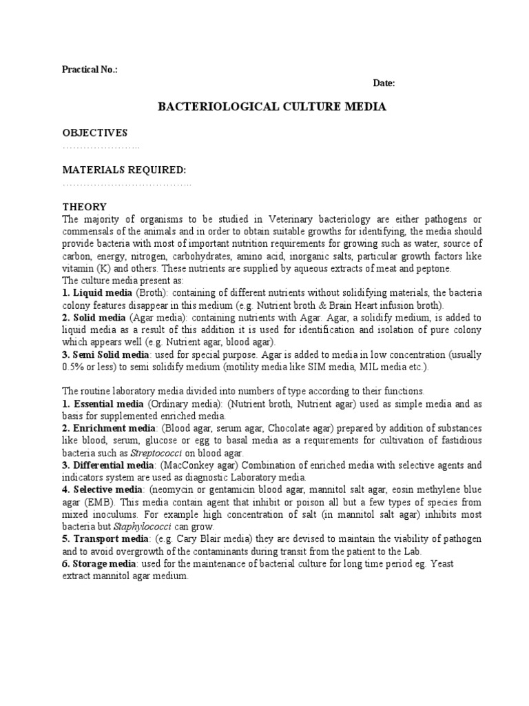 4 Culture-Media | PDF | Growth Medium | Microbiology