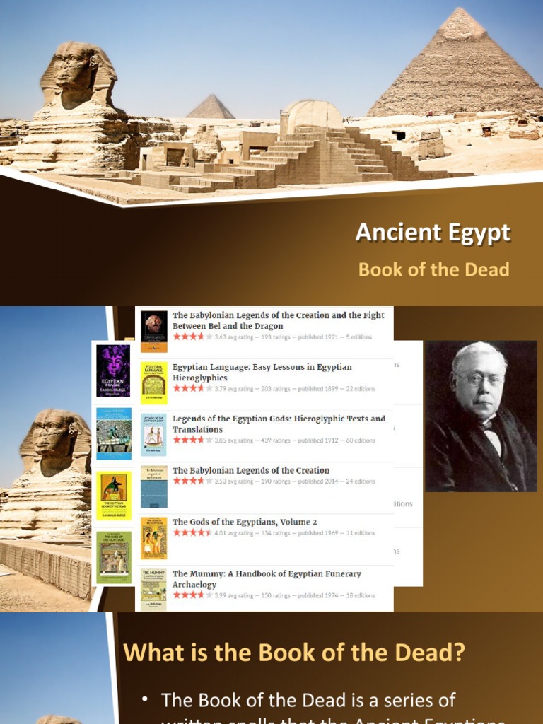 Overview of the Egyptian Book of the Dead | PDF | Ancient Egyptian ...