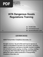 IATA DGR Training Exam | PDF | Dangerous Goods | Safety