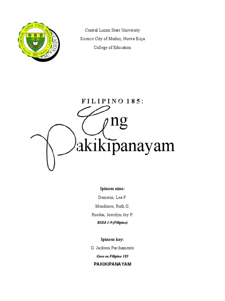 Ang Pakikipanayam 1 | PDF