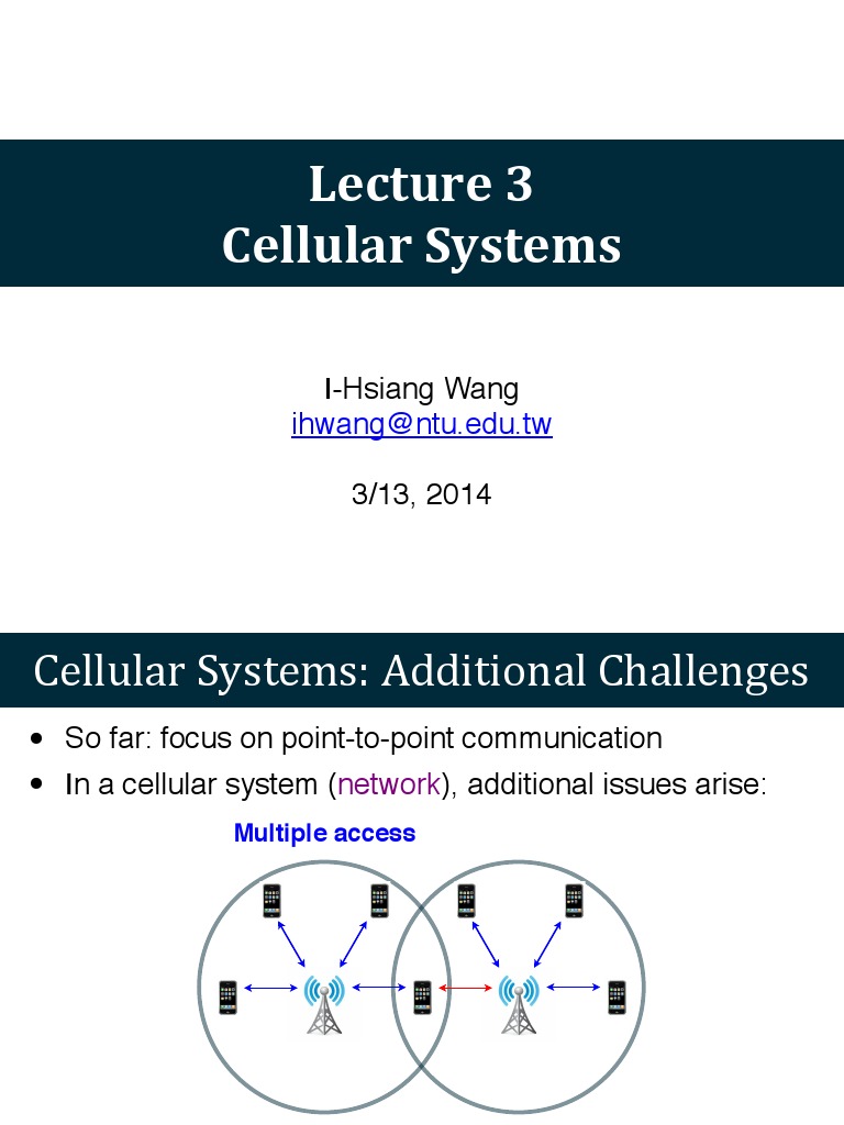 Lecture03 Handout v2 PDF | PDF | Orthogonal Frequency Division Multiplexing | Cellular Network