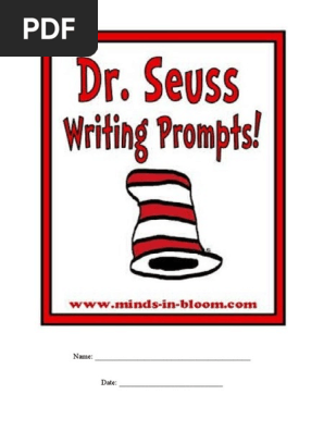 Dr Seuss Journal Prompts