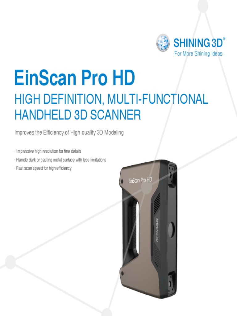 EinScan-PRO-H Brochure | PDF | Image Scanner | 3 D Computer Graphics