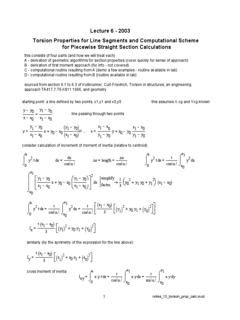 Notes 16 Torsion Prop PDF | PDF | Space | Geometry