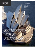 Sydney Opera House: Subject-Advanced Structural Systems | PDF ...