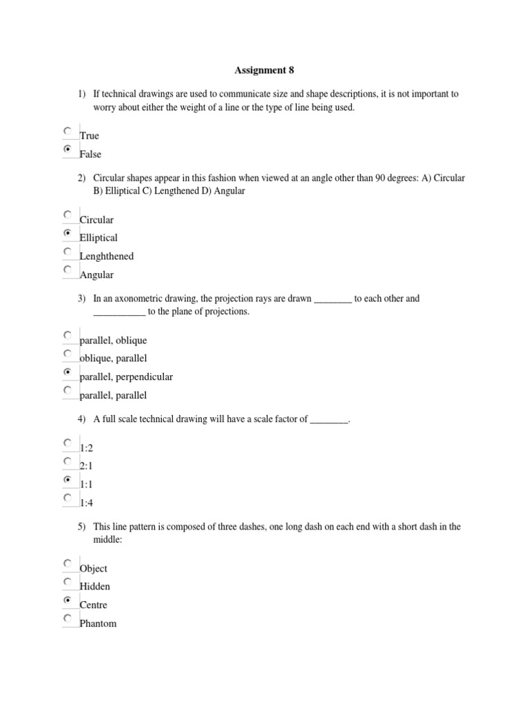 True False: Assignment 8 | PDF