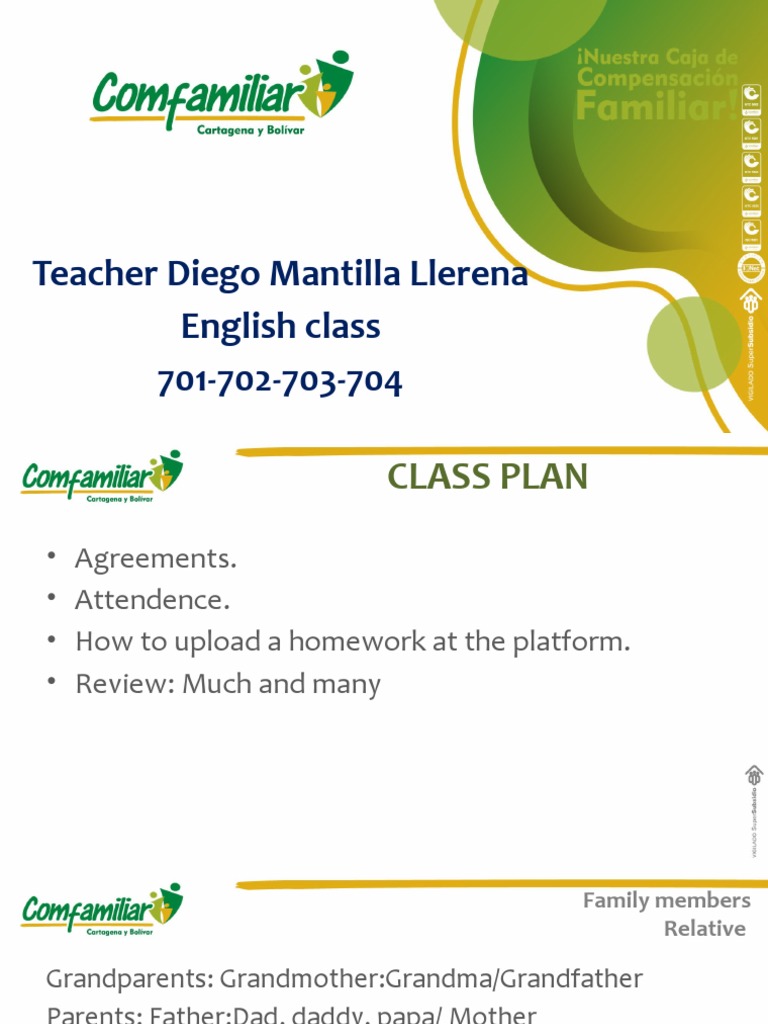 English Class Family Members | PDF