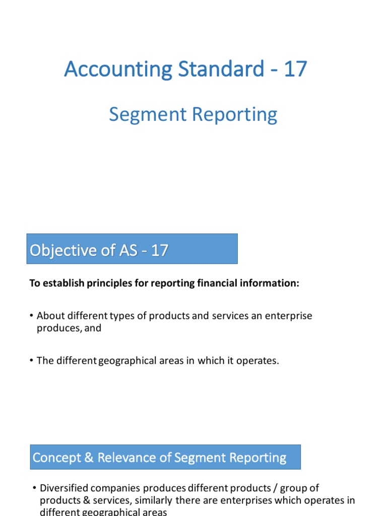 AS17 Segment Reporting | PDF | Expense | Depreciation