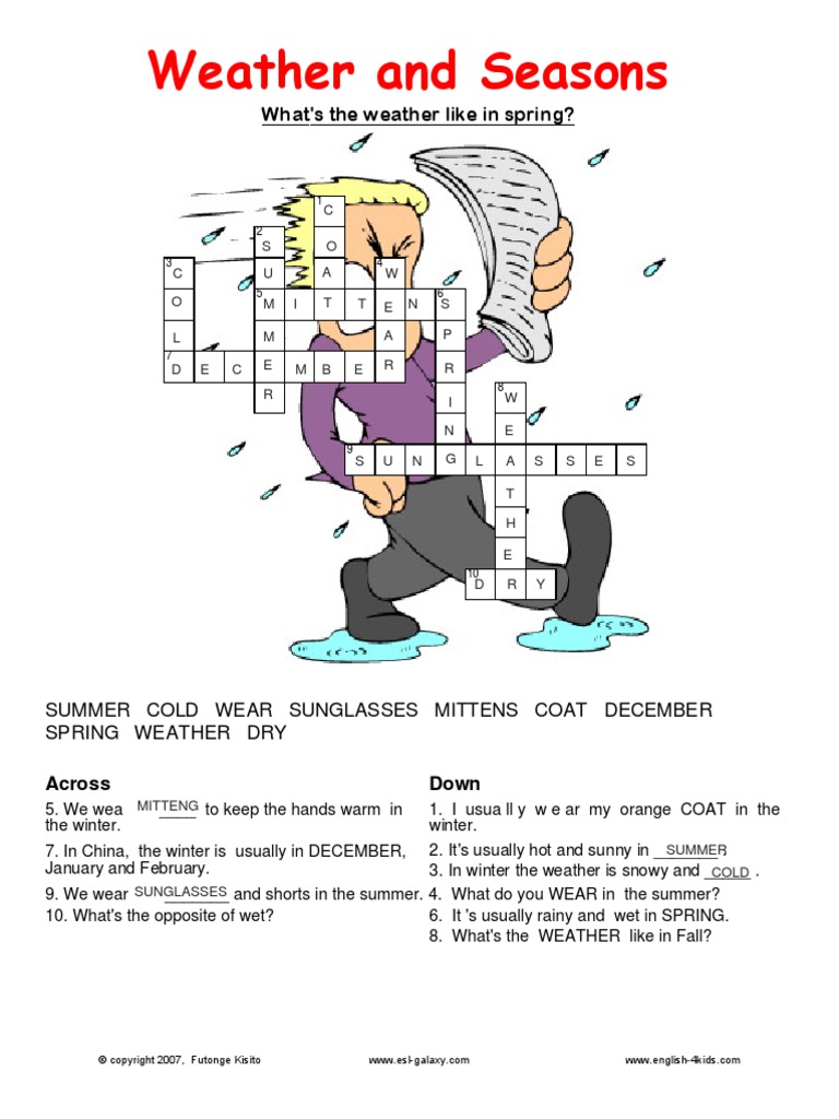 Weather and Seasons: What's The Weather Like in Spring? | Download Free ...