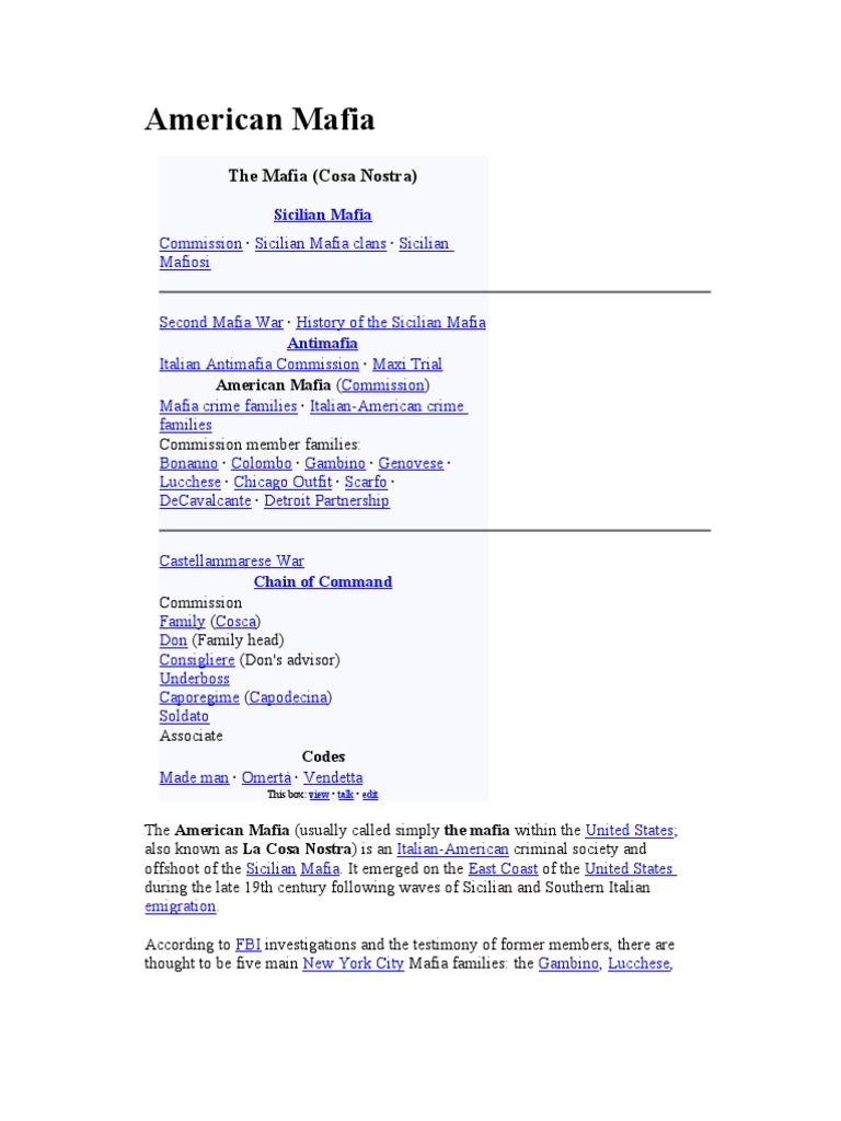 The Rise and Evolution of Organized Crime in America: A History of the ...