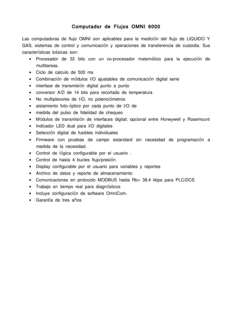 Omni 6000 | PDF | Memoria de acceso aleatorio | Electrónica