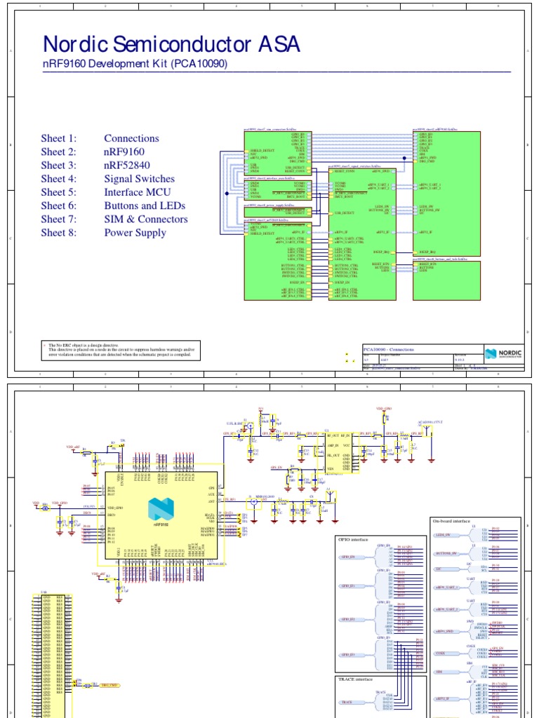 nRF9160 Dev Kit Schematic Overview | PDF | Computer Hardware | Data ...