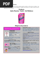 Ficha Tecnica y Hoja de Seguridad Axion Liquído | PDF | Agua | Química