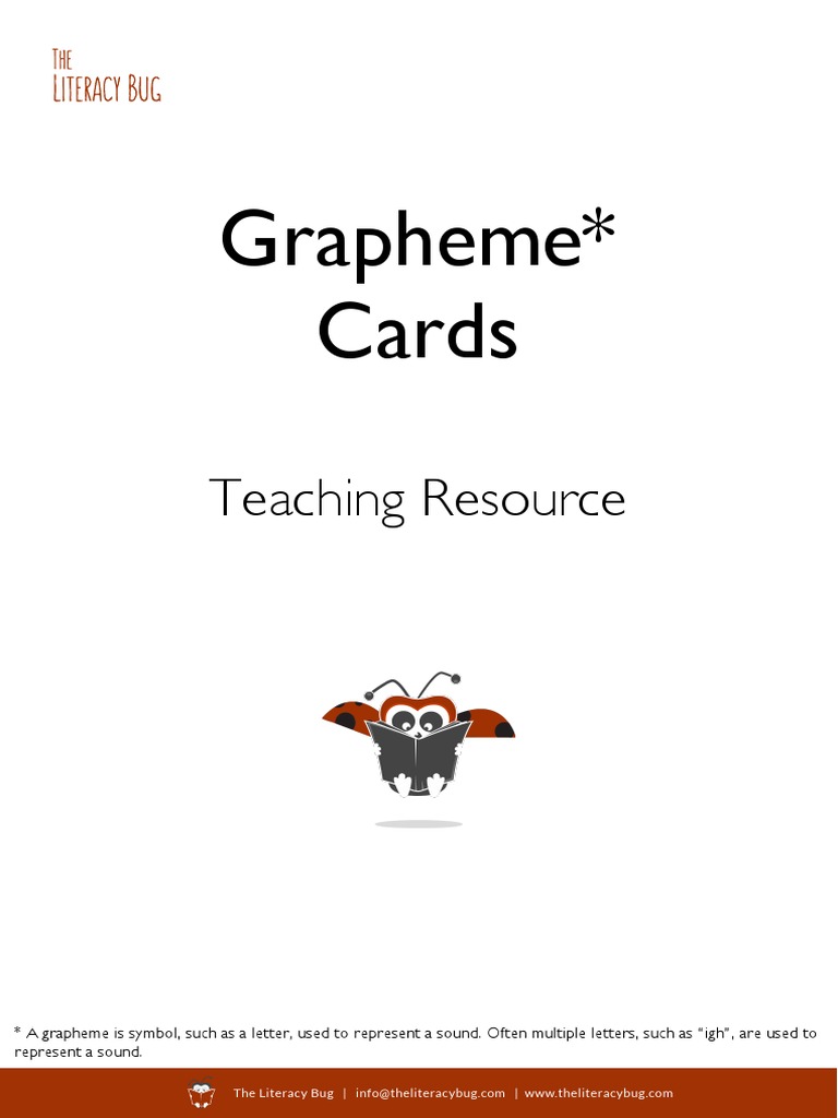 Grapheme Cards: Teaching Resource | PDF | Phonetics | Notation