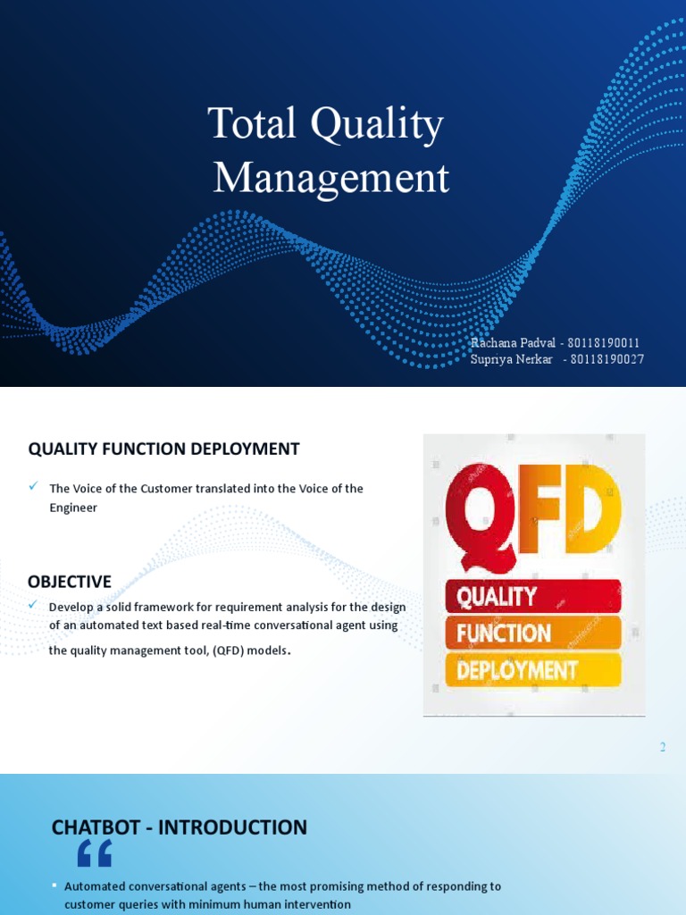 TQM - QFD & Service Blueprint | PDF | Speech Synthesis | Systems Science