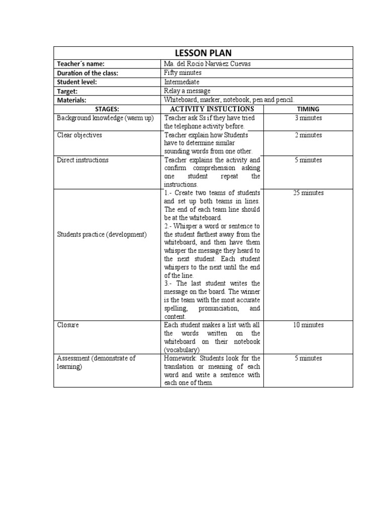 LESSON PLAN - Microteaching | PDF | Reading Comprehension | Education Theory