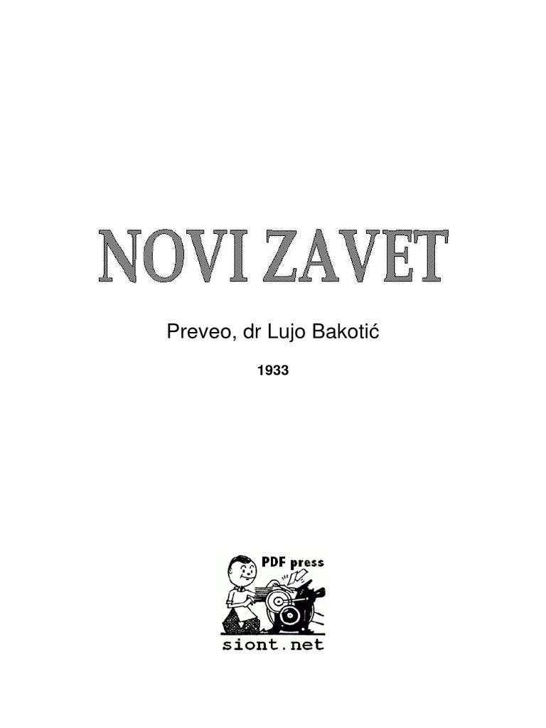 Novi Zavet-Lb PDF | PDF