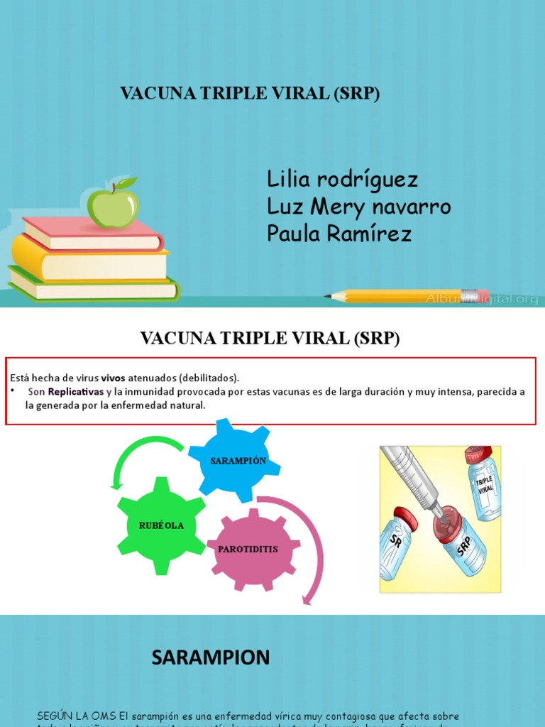 (SRP) Triple Viral. | PDF | Sarampión | Virus