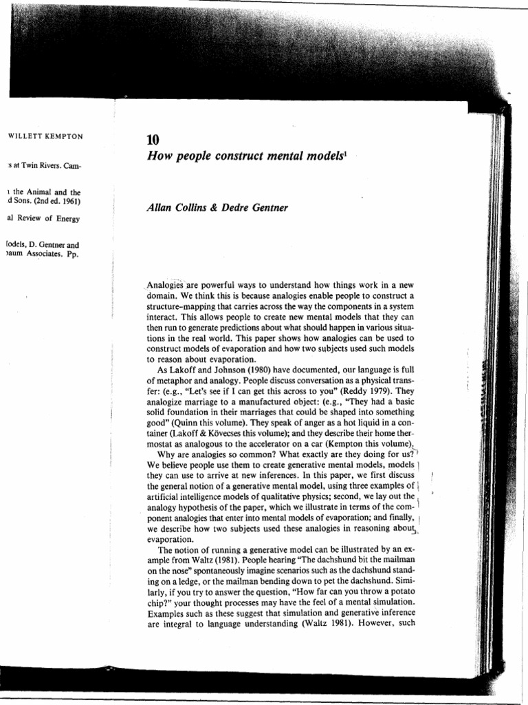 10 How People Construct Mental Models': Allan Collins & Dedre Gentner ...