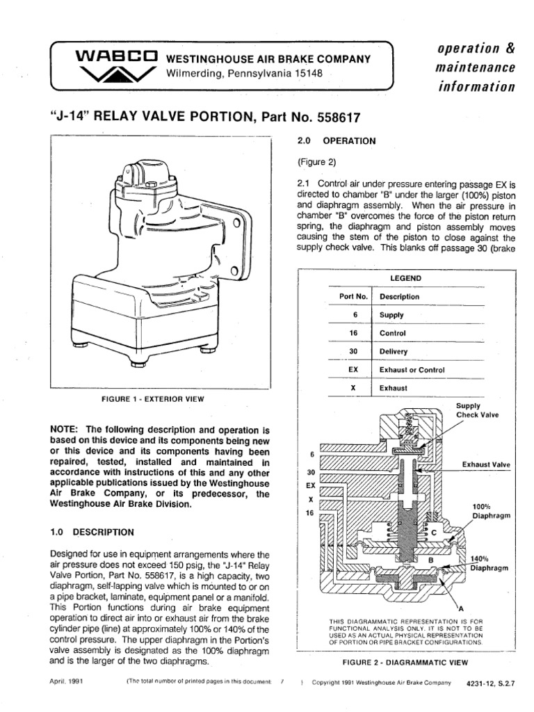 J1 Relay Valve PDF | PDF | Valve | Manufactured Goods