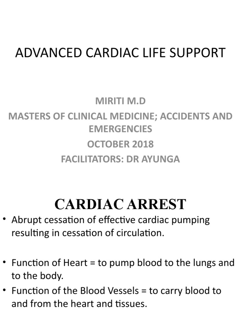 Advanced Cardiac Life Support | PDF | Cardiopulmonary Resuscitation ...