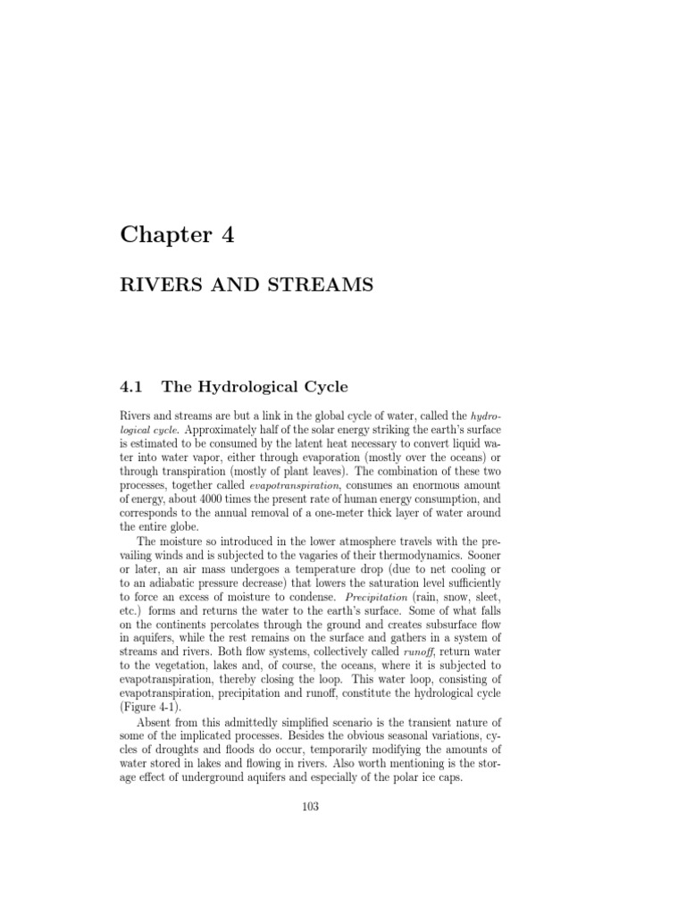 Rivers and Streams Explained | PDF | Carbonate | Atmosphere Of Earth