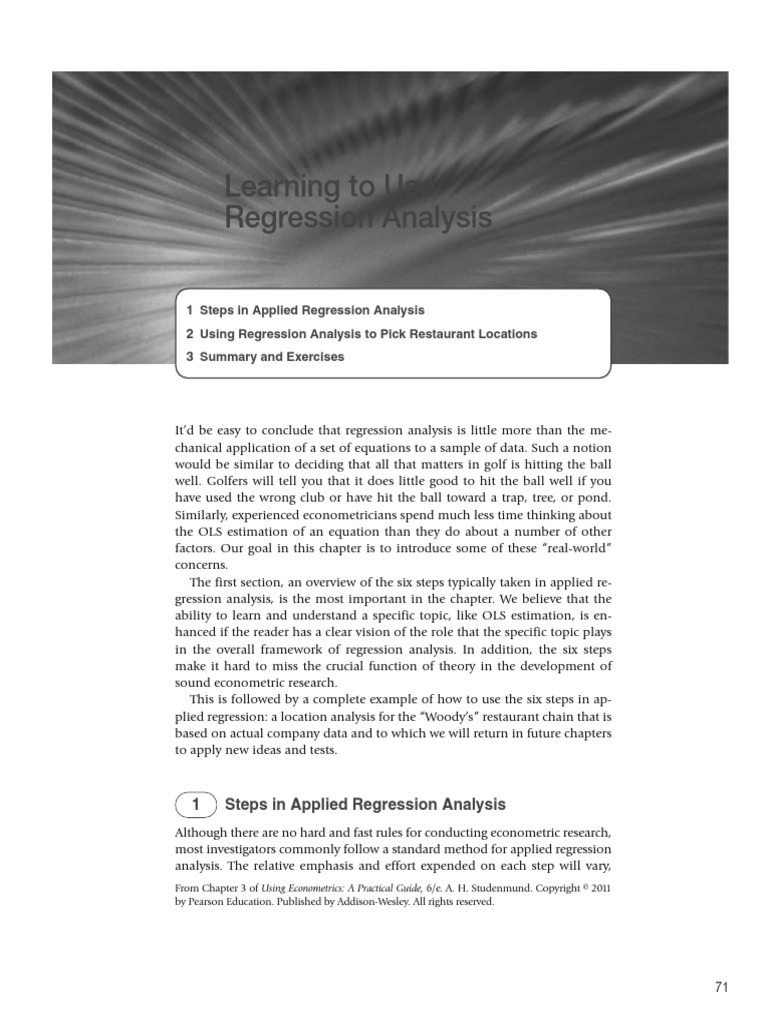 ntXIiKXCDR6JFJWL - Learning To Use Regression Analysis | PDF ...