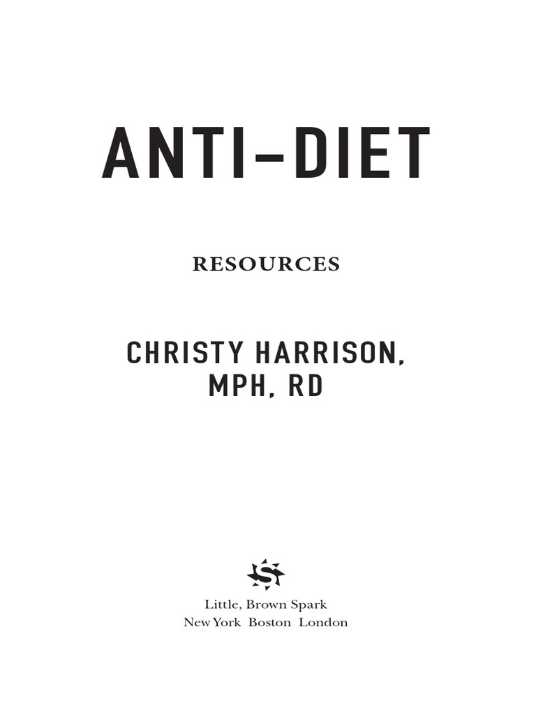 Anti-Diet: Christy Harrison, MPH, RD | PDF | Psychological Concepts
