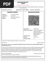 List of Supporting Document For Aadhaar Enrolment and Update | PDF ...