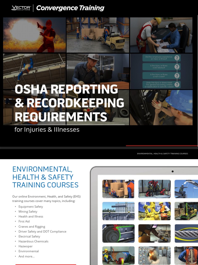 Vector - Solutions - OSHA - Reporting - Recordkeeping - Guide | PDF | Occupational Safety And ...