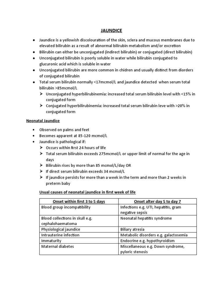 Neonatal Jaundice | PDF | Gastroenterology | Digestive System