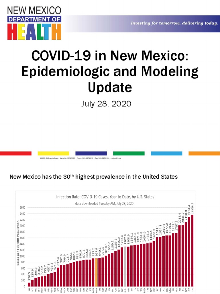 Covid July29 1596071690 | PDF | New Mexico | Epidemiology