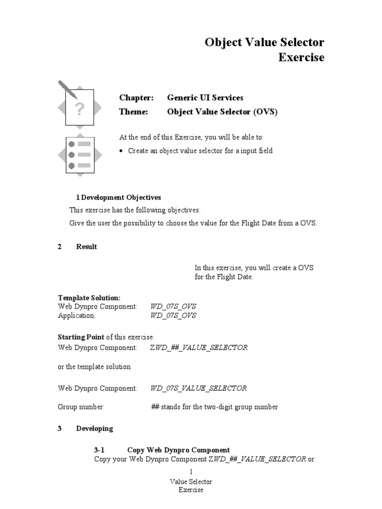 Exercise Object Value Selector Pdf World Wide Web Internet And Web 2138