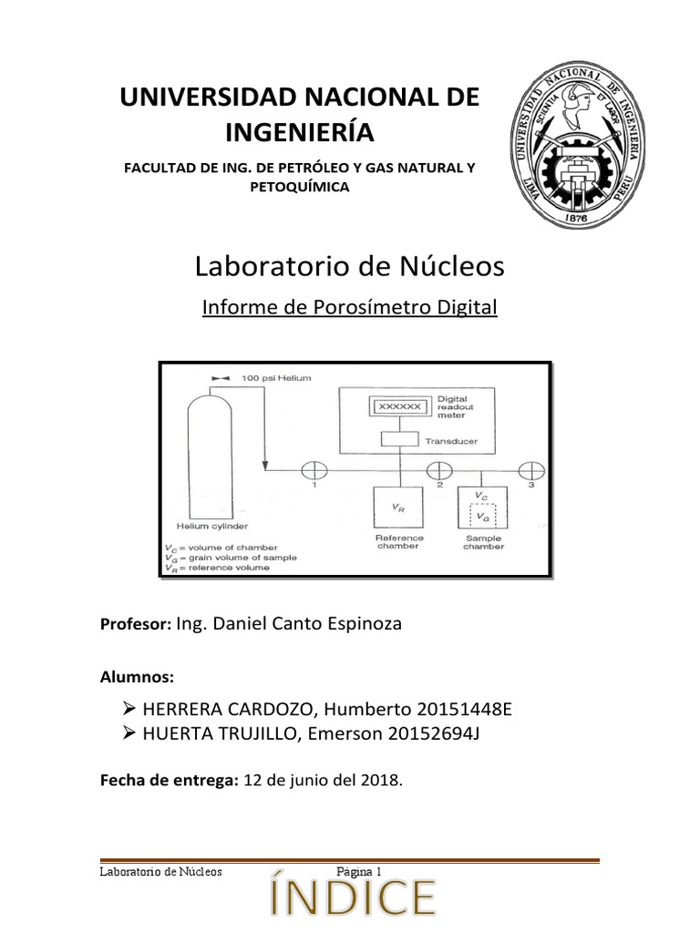 Porosimetro Digital | PDF | Roca (geología) | Volumen