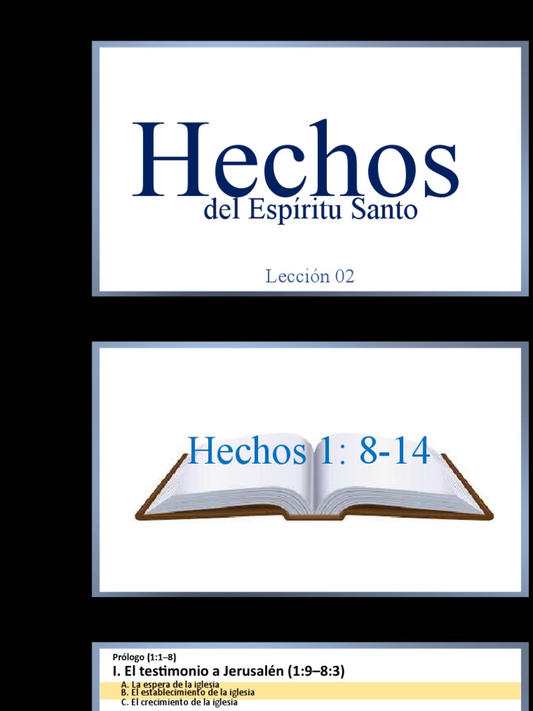 Libro de Hechos - Capítulos 1 y 2 | PDF | Ascension de jesus | Pentecostés