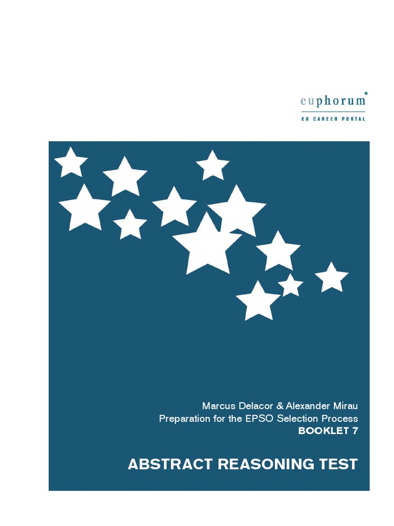 Abstract Reasoning Test: Marcus Delacor & Alexander Mirau Preparation ...