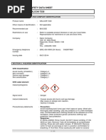 Safety Data Sheet: ARDROX 800/3 Aerosol | PDF | Toxicity | Dangerous Goods