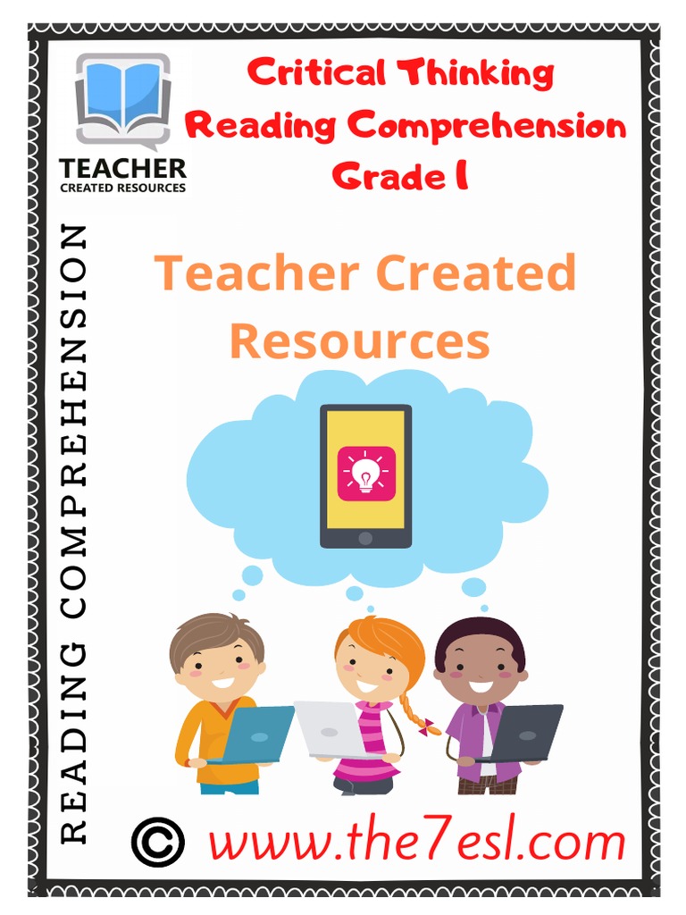 Reading Comprehension Critical Thinking Grade 1 | PDF
