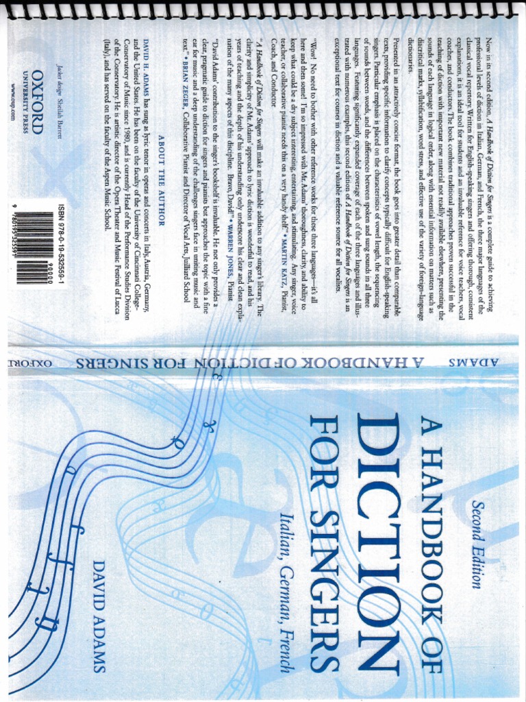 A Handbook of Diction For Singers | PDF