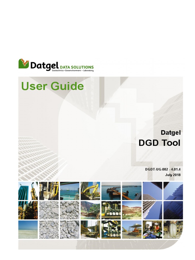 DGDT UG 002 - 4.01.4 - Datgel DGD Tool User Guide PDF | PDF | Microsoft Excel | Menu (Computing)