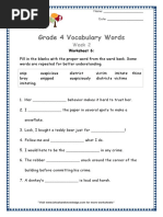 Tier 2 Vocabulary List by Grade Level INTERACTIVE | PDF