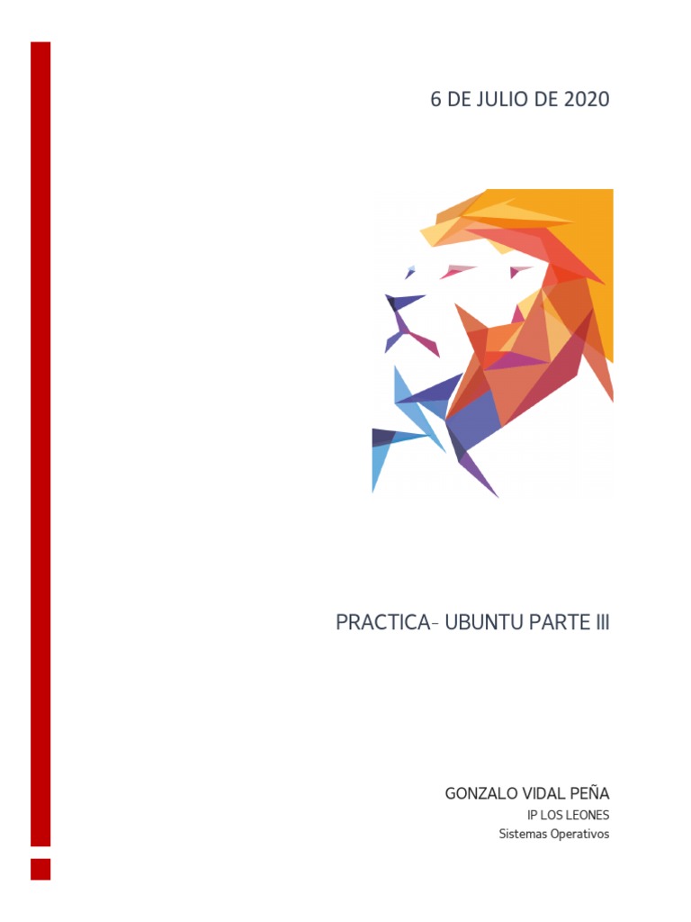 Práctica Ubuntu: Ejercicios Avanzados | PDF | Usuario (informática) | Archivo de computadora