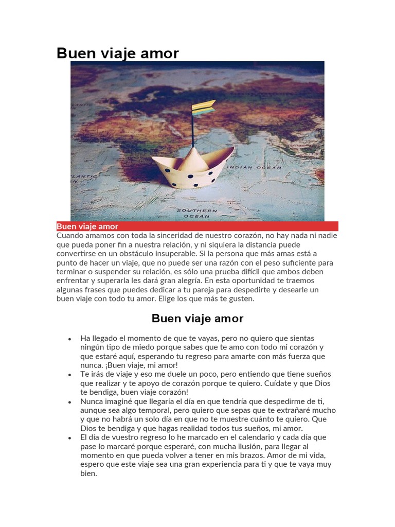 Buen Viaje Amor | PDF | Amor