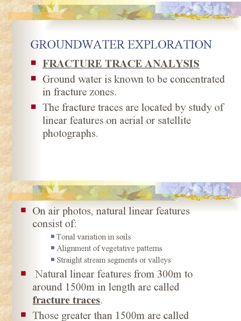 Explore Groundwater Using Fracture Trace Analysis & Geophysics | PDF ...