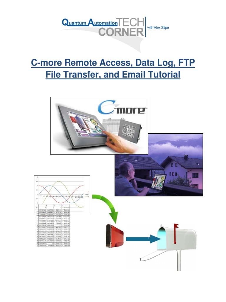 TechCorner 15 - C-More Remote Access, Data Log, FTP File Transfer, and Email (Tutorial) | PDF ...