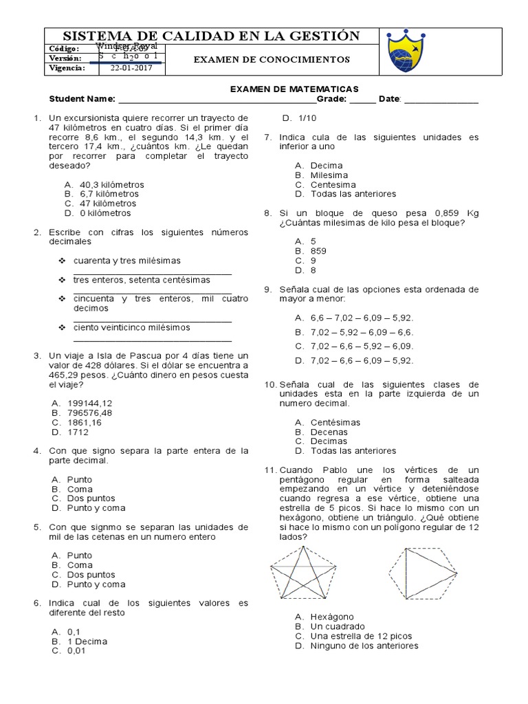 Examen Ac Math 555555 Respuestas | PDF | Naturaleza