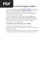 Tabla de Niveles Sigma y DPMO | PDF