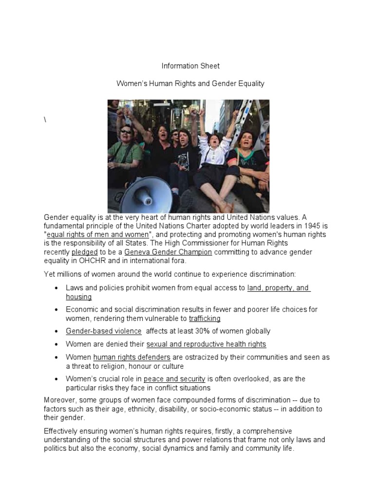 Achieving Gender Equality: Understanding Women's Rights, Discrimination ...