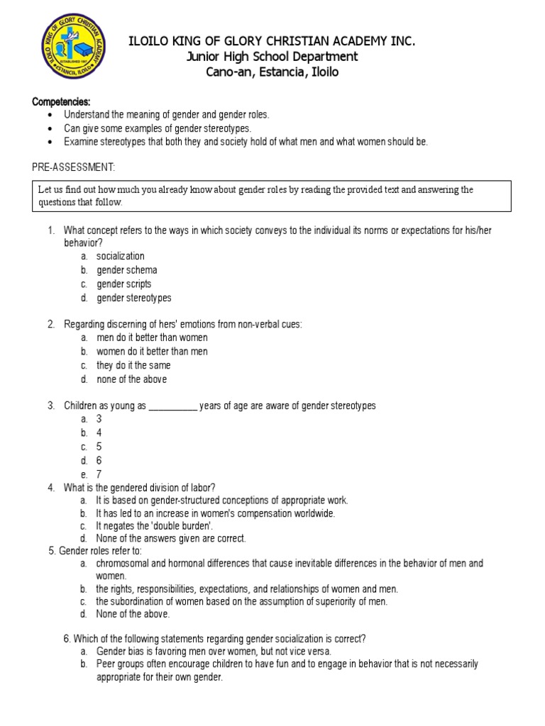 Sample Module in English | PDF | Gender | Gender Studies