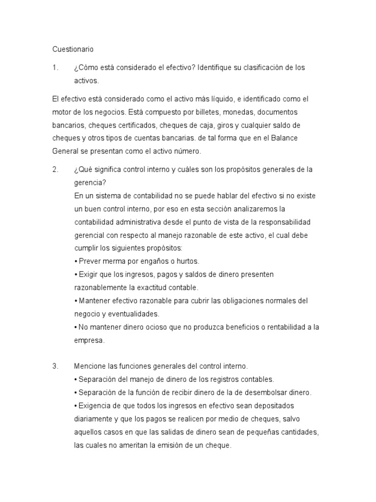 Caja Menuda y Caja General | PDF | Cheque | Bancos